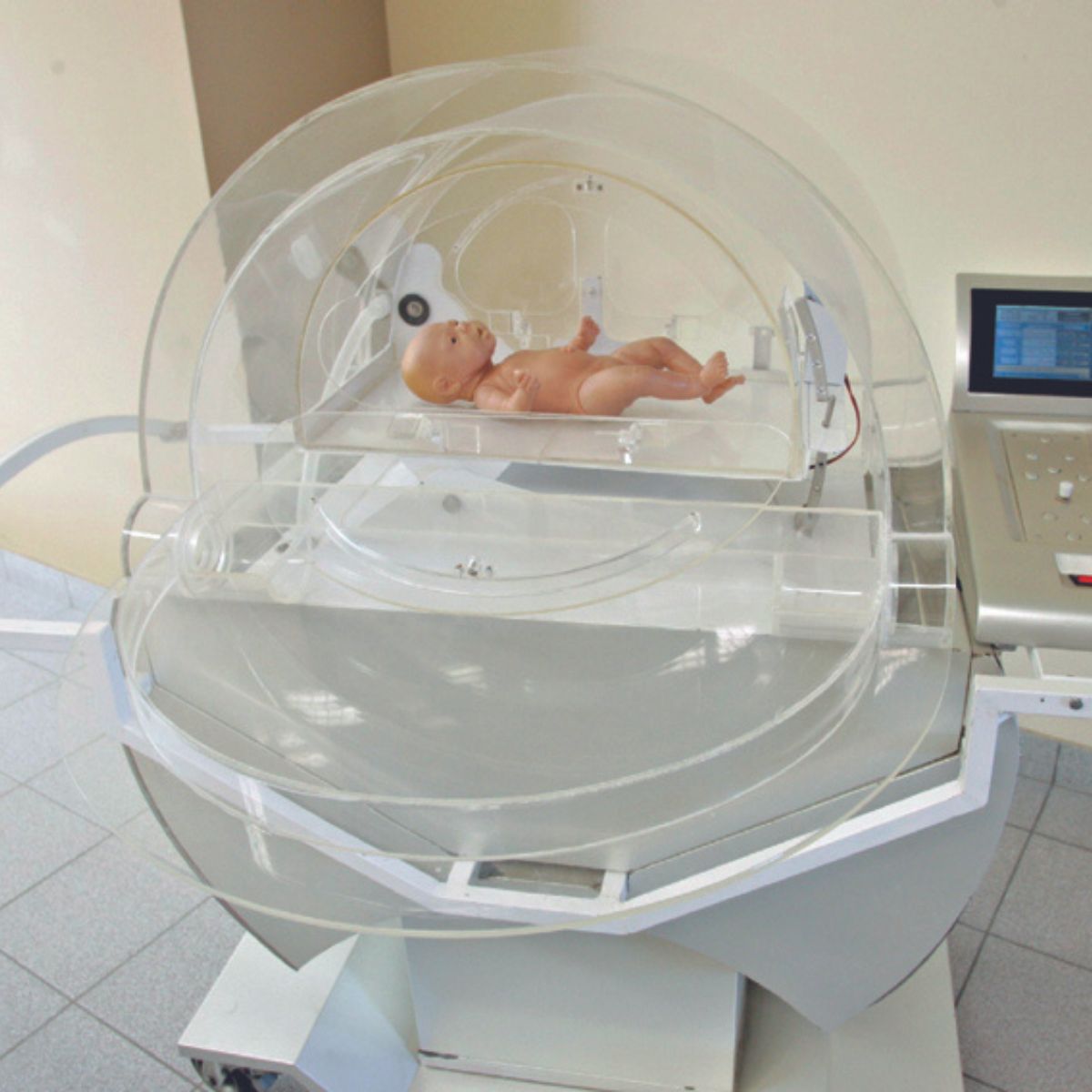 Burbuja neonatal con presurizador de vías aéreas - FABRICUM